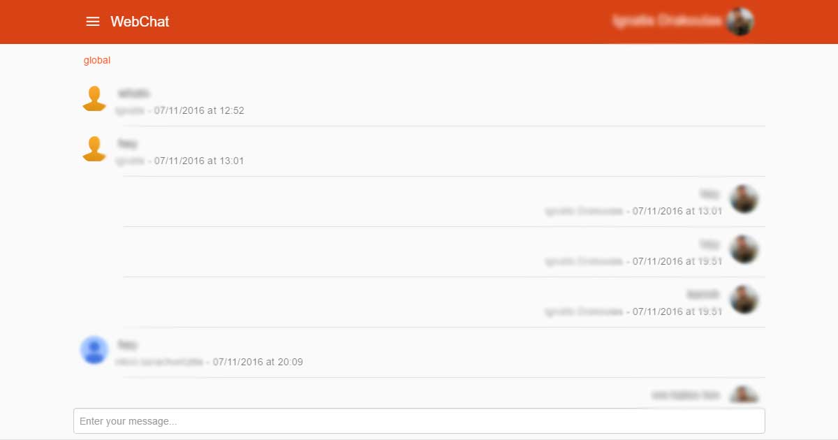 WebChat - A quick chat app WebChat - A quick chat app